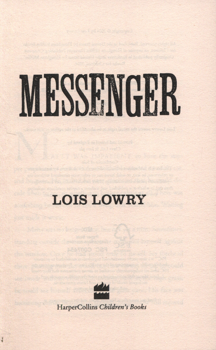 Messenger by Lowry, Lois (9780007597284) | BrownsBfS
