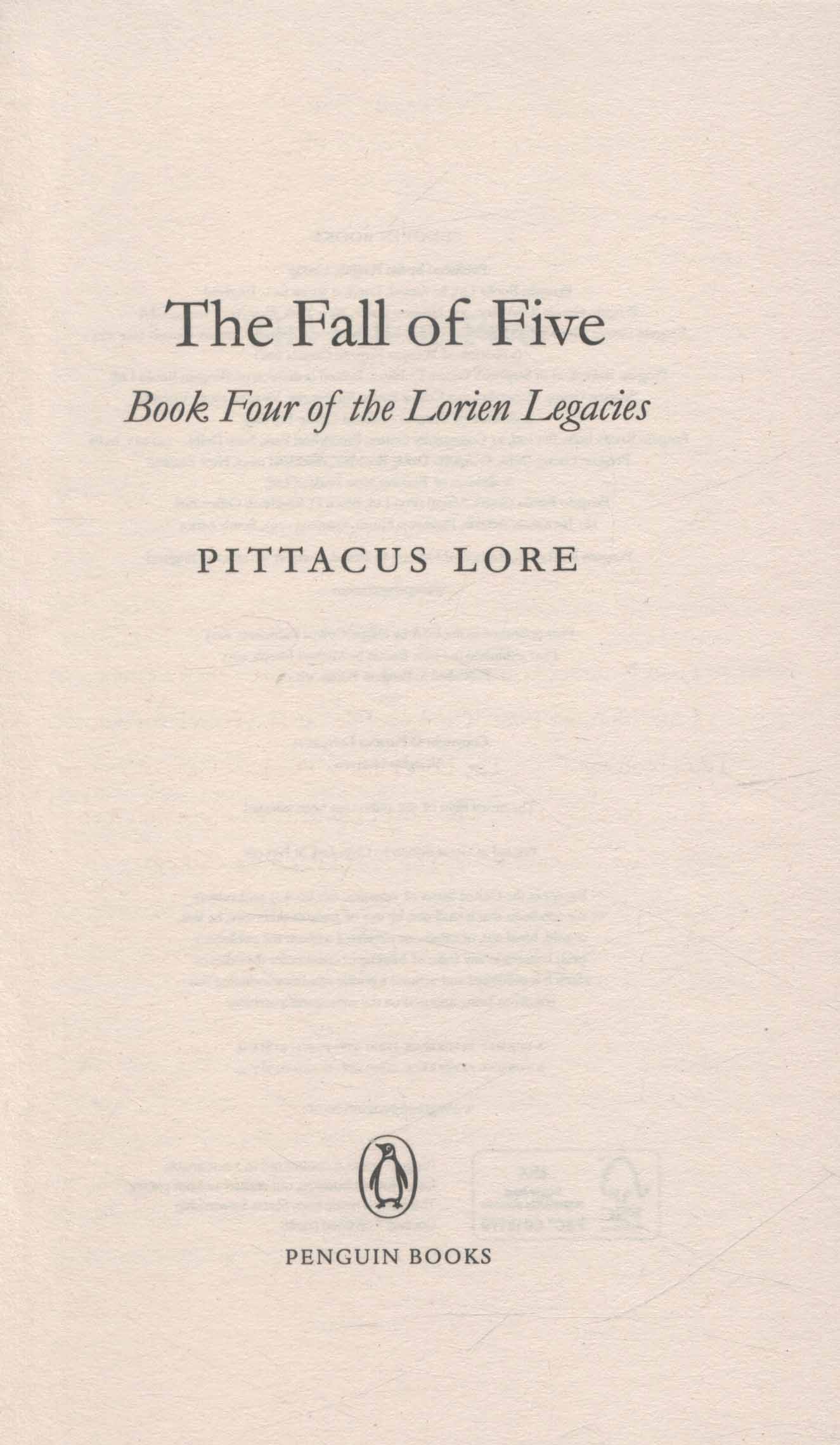 The Fall of Five by Lore, Pittacus (9780141047874) | Browns Books