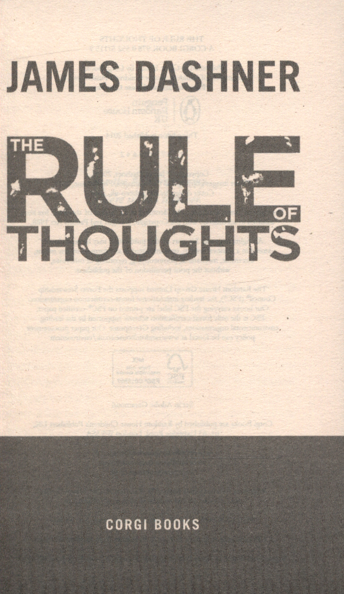 Mortality Doctrine: The Rule Of Thoughts by Dashner, James ...