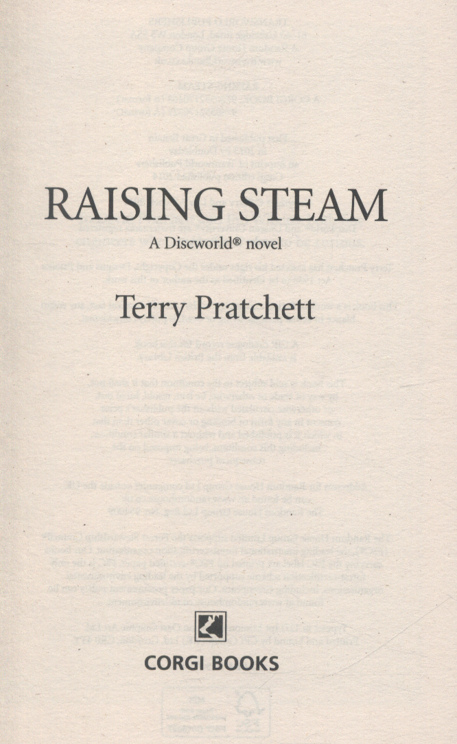 Raising Steam by Pratchett, Terry (9780552170468) | Browns Books