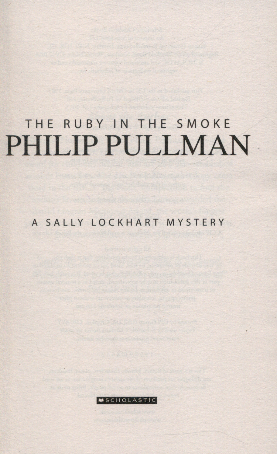 The ruby in the smoke by Pullman, Philip (9781407154190) | BrownsBfS