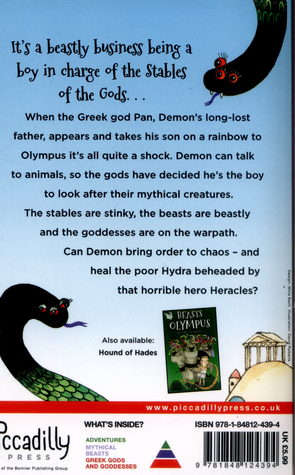 Beasts of Olympus 1: Beast Keeper by Coats, Lucy (9781848124394 ...