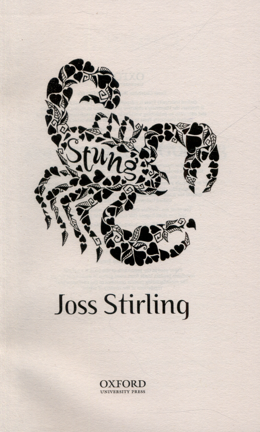 Stung by Stirling, Joss (, Oxford, UK) (9780192737397) | Browns Books