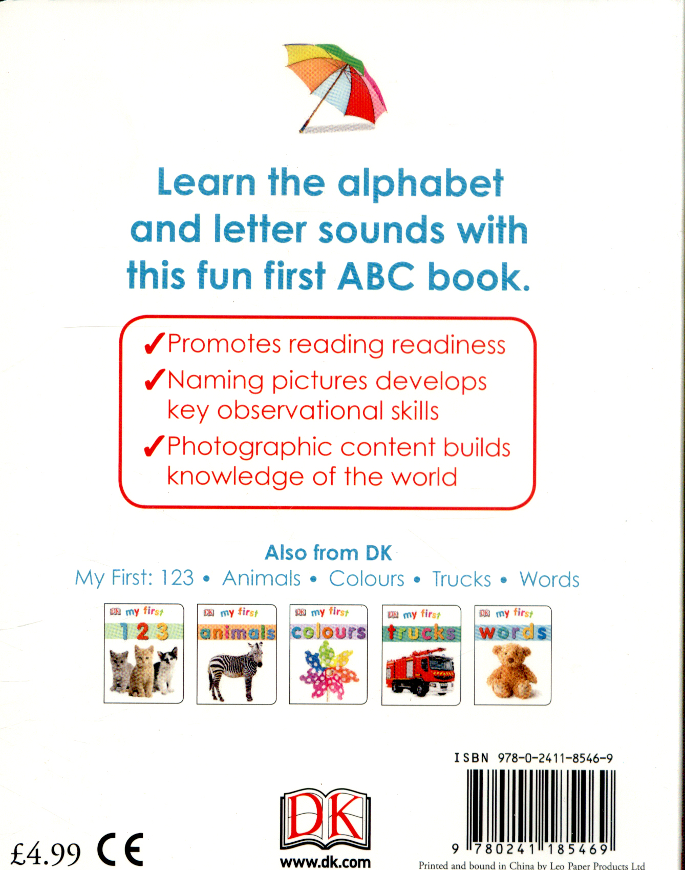 My first abc by DK (9780241185469) | BrownsBfS