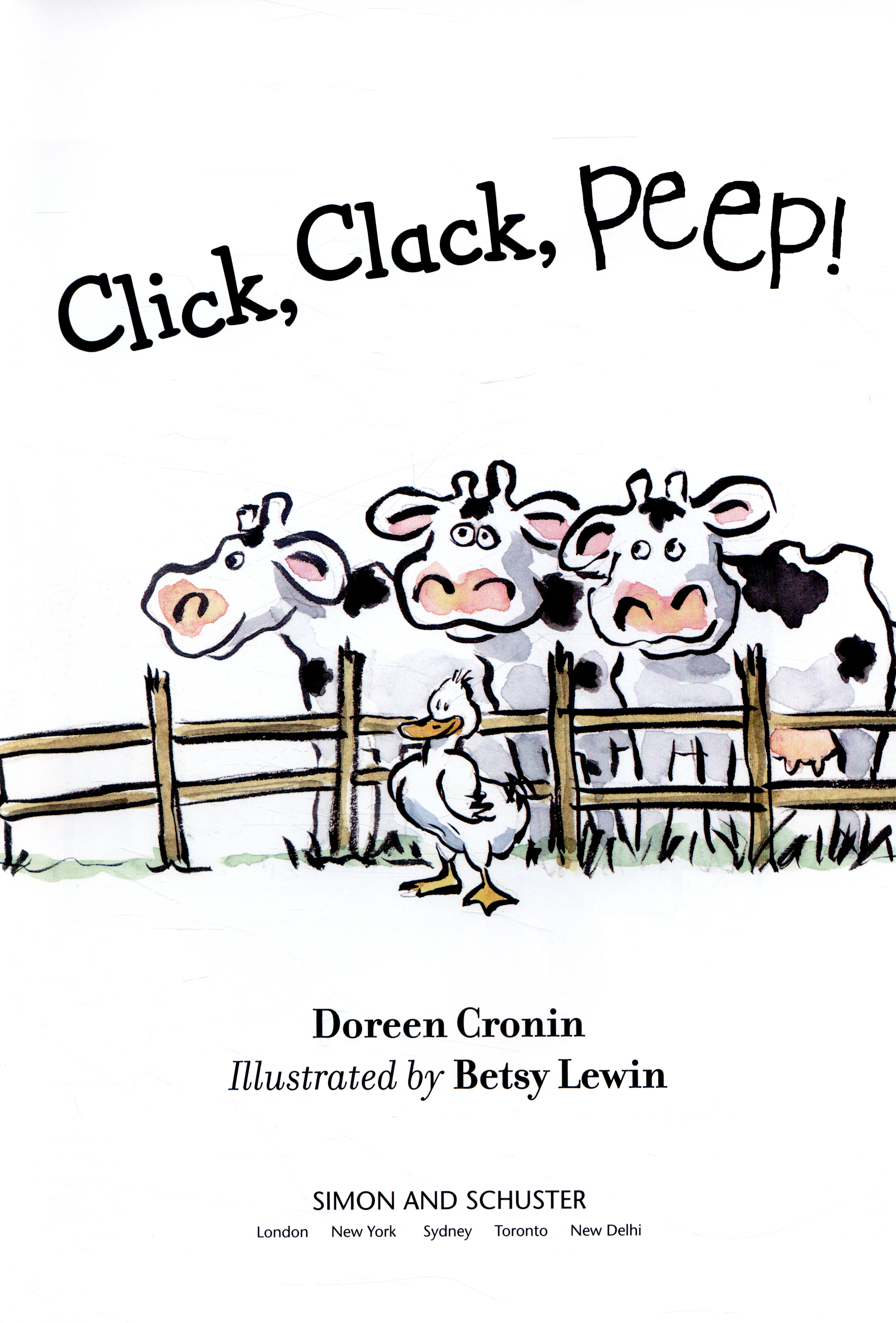 Click, clack, peep! by Cronin, Doreen (9781471124846) | BrownsBfS