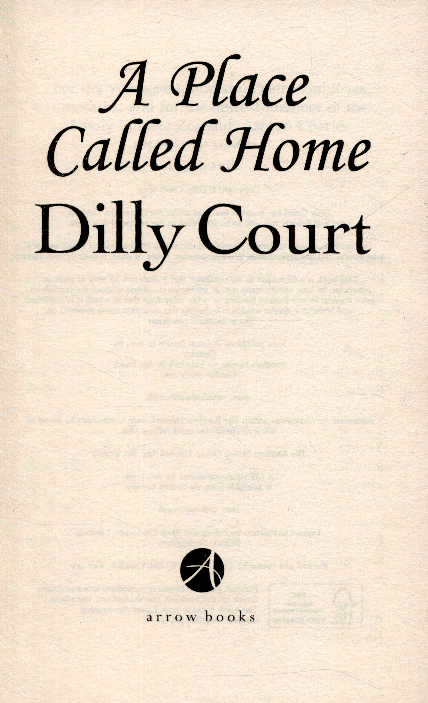 A place called home by Court, Dilly (9780099574958) | BrownsBfS
