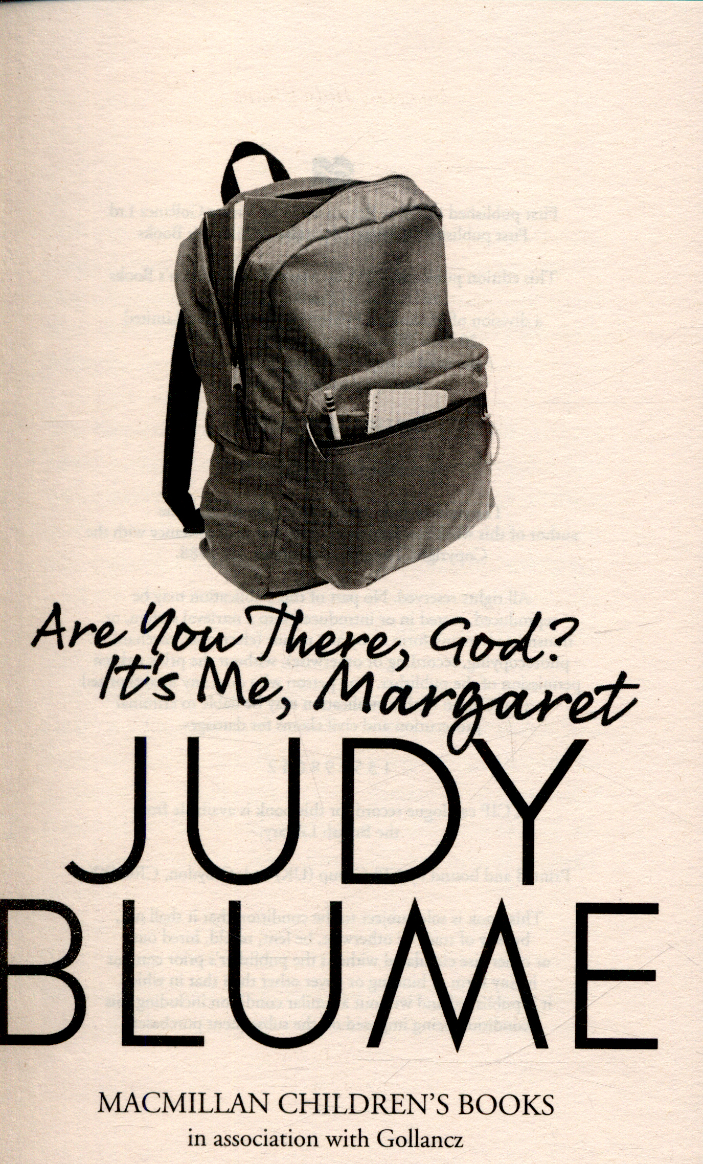 Are you there, God? It's me, Margaret by Blume, Judy (9781447286813 ...