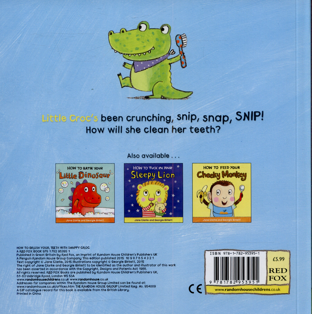 How to brush your teeth with Snappy Croc by Clarke, Jane (9781782953951 ...