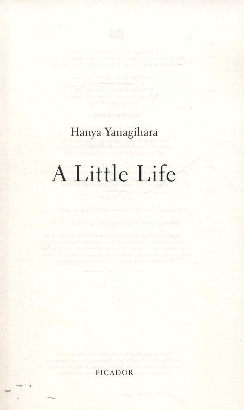 A Little Life by Yanagihara, Hanya (9781447294818) | Browns Books