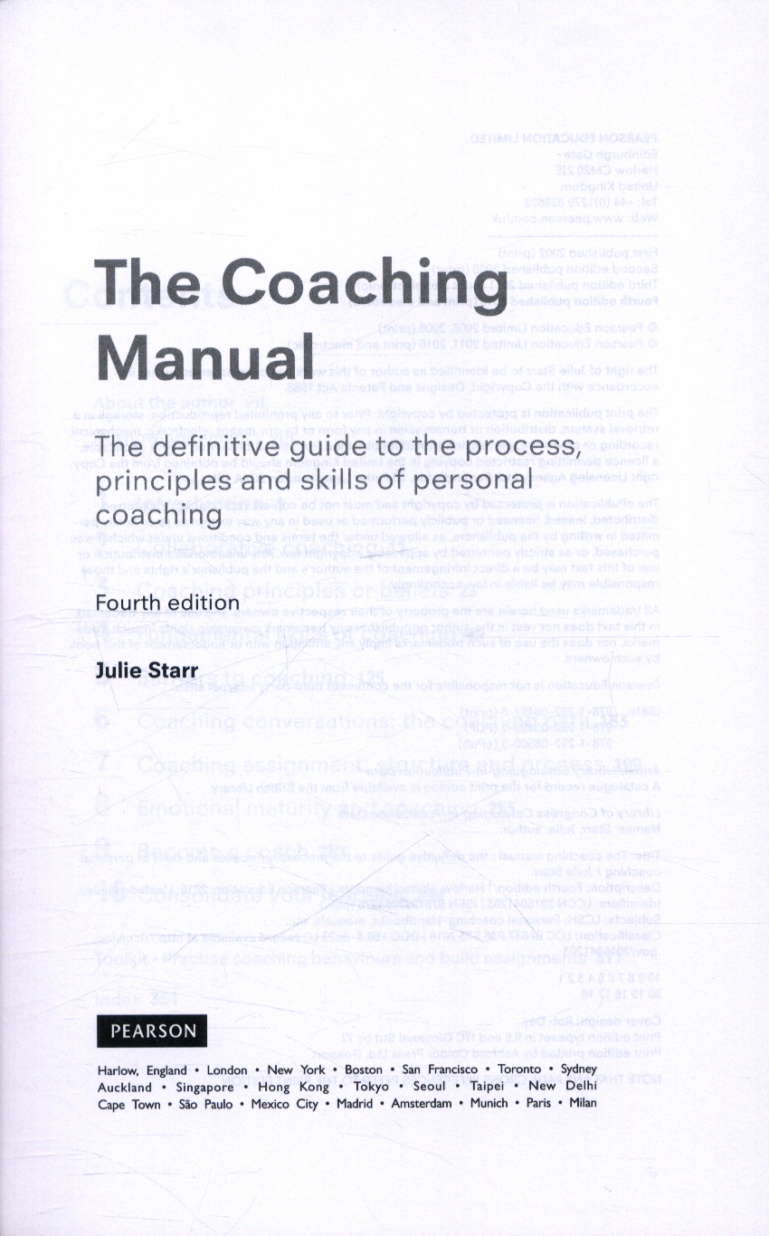 4th Edition The Coaching Manual The Definitive Guide to The Process ...