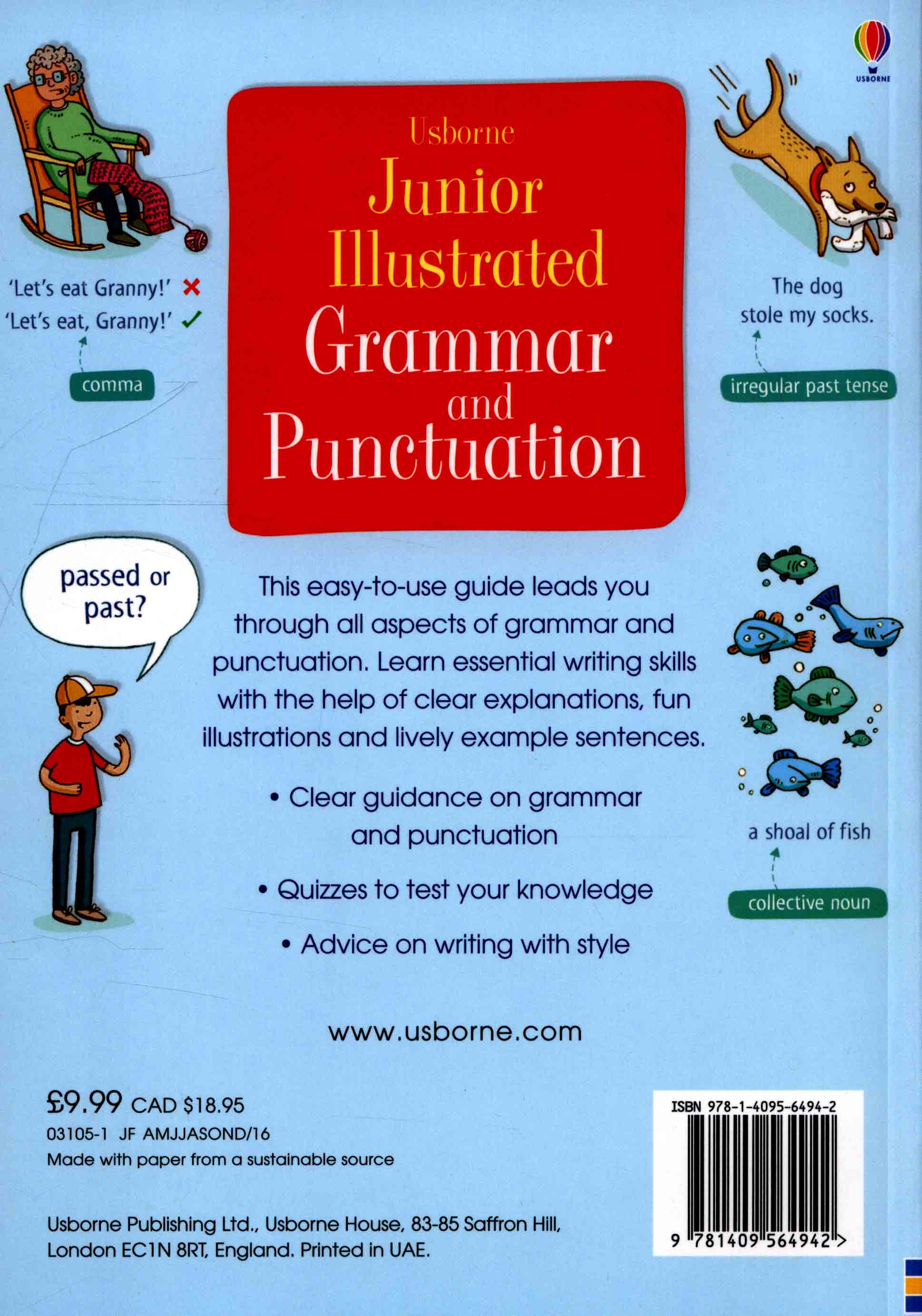 Usborne junior illustrated grammar and punctuation by Bingham, Jane ...