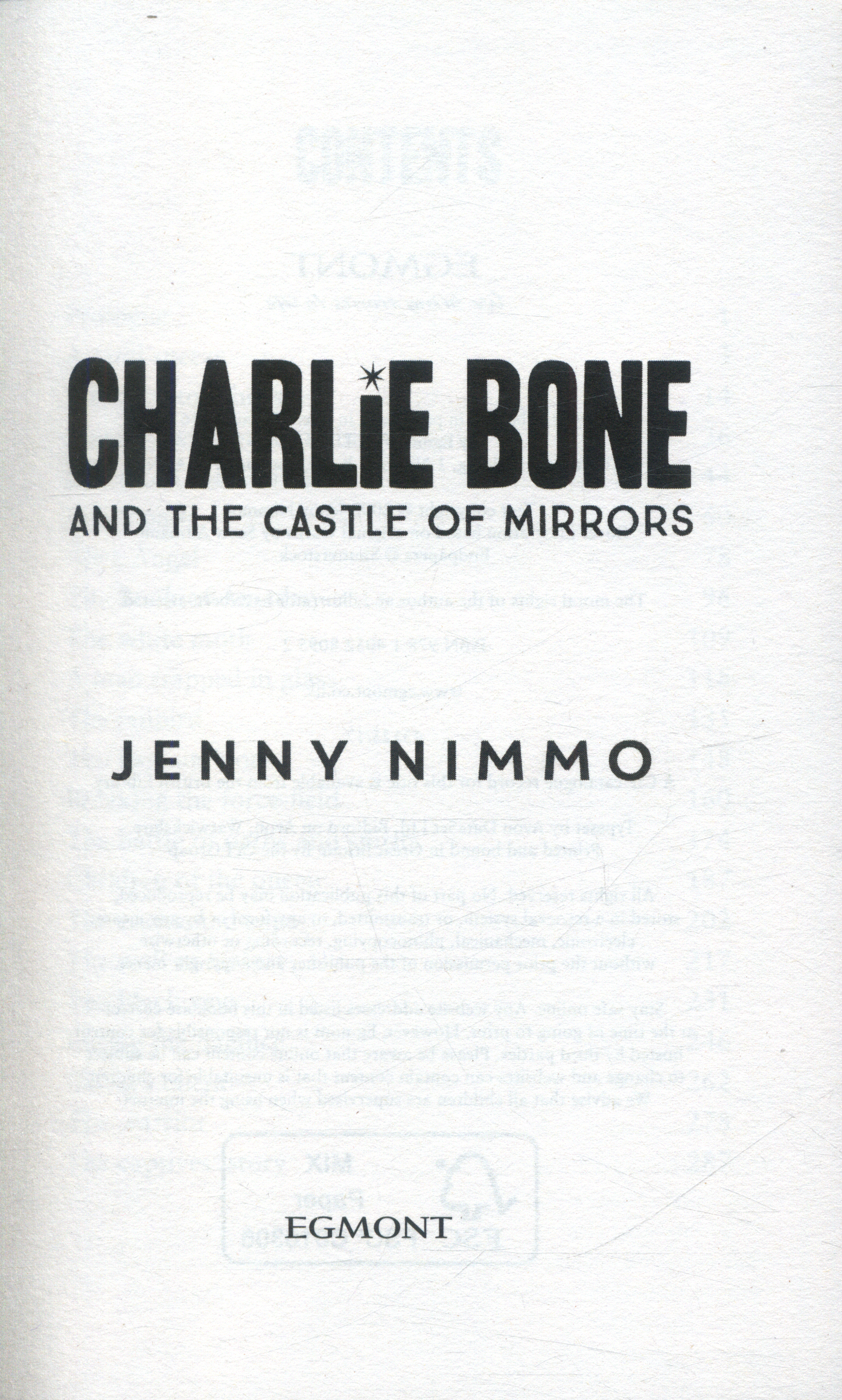 Charlie Bone and the castle of mirrors by Nimmo, Jenny (9781405280952 ...