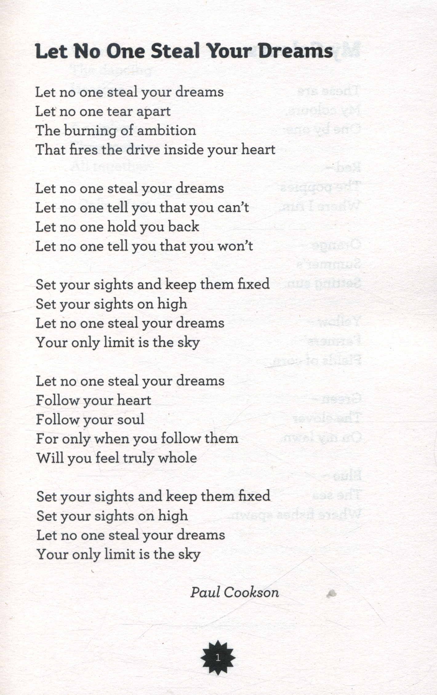 100 brilliant poems for children by Cookson, Paul (9781509824168 ...