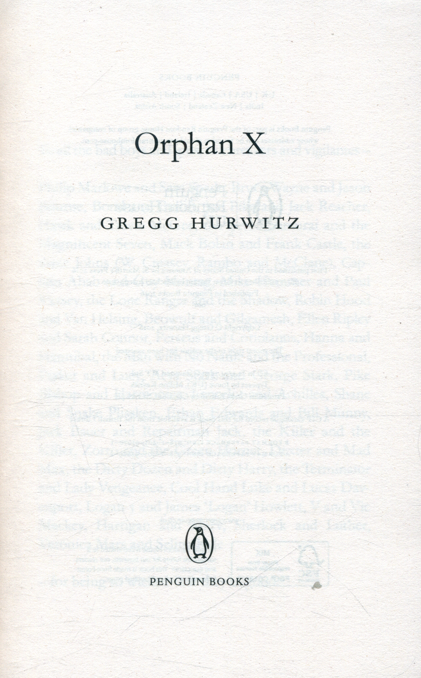 Orphan X by Hurwitz, Gregg (9781405910705) | BrownsBfS