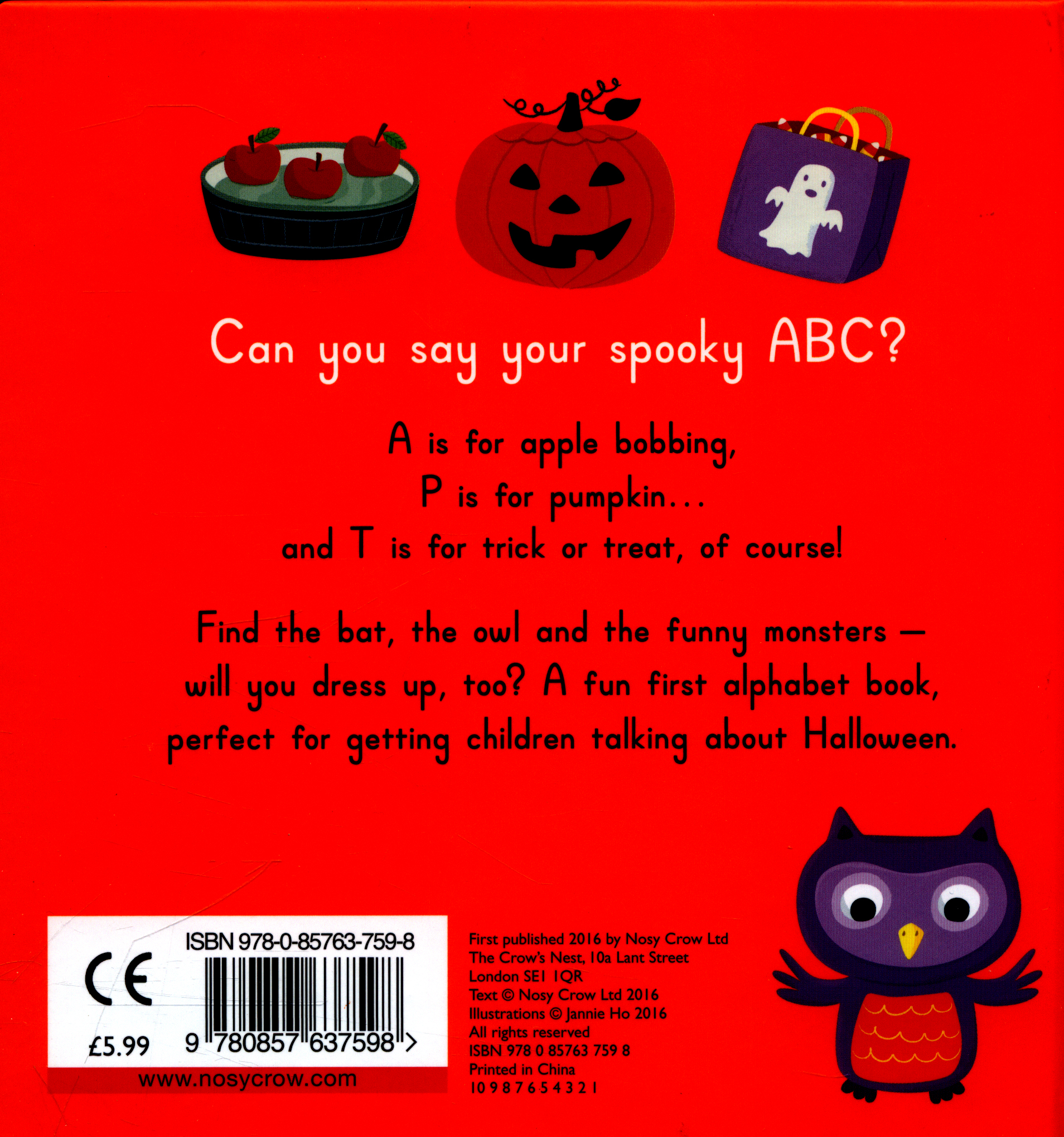 Halloween ABC by Ho, Jannie (9780857637598) | BrownsBfS