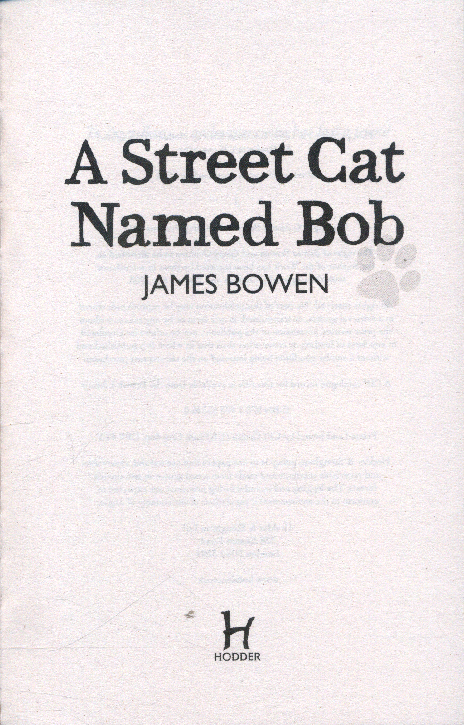 A street cat named Bob by Bowen, James (9781473633360) | BrownsBfS