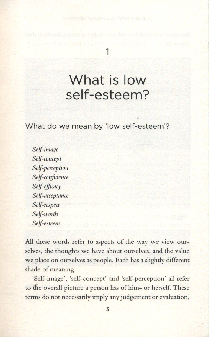 Overcoming low self-esteem : a self-help guide using cognitive ... Overcoming low self-esteem : a self-help guide using cognitive ...
