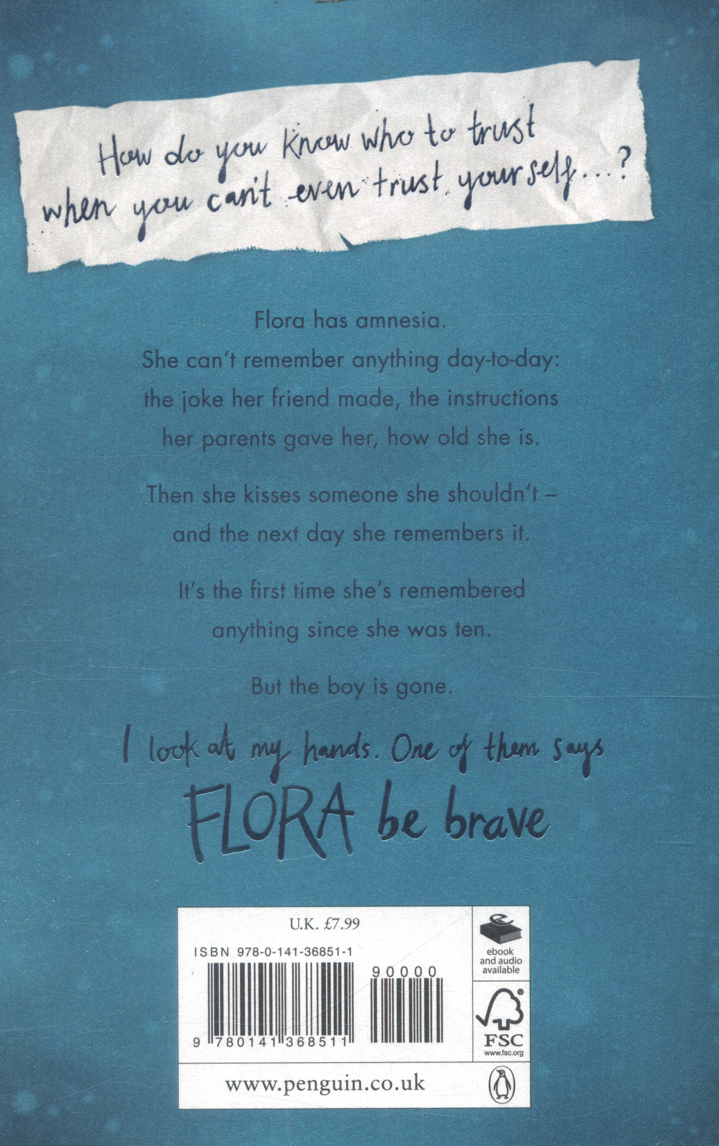 The One Memory of Flora Banks by Barr, Emily (9780141368511) | Browns Books
