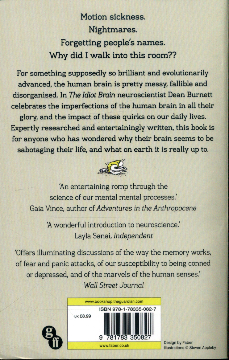 The Idiot Brain by Burnett, Dean (9781783350827) | Browns Books