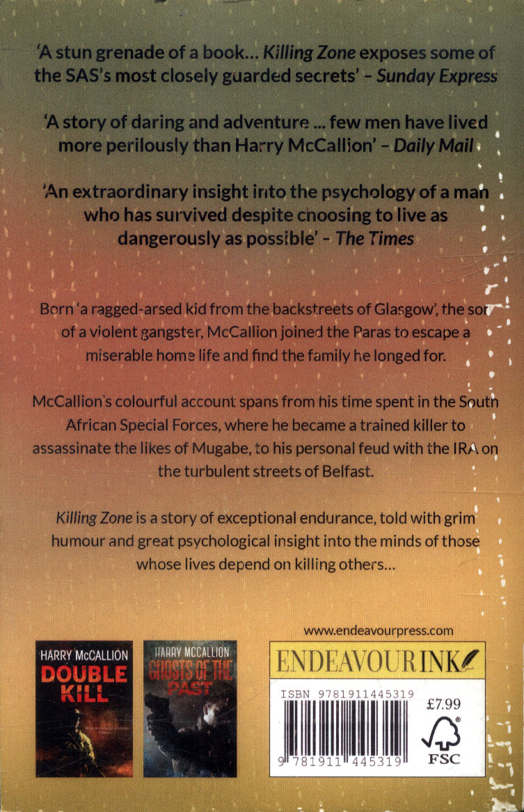 Killing zone by McCallion, Harry (9781911445319) | BrownsBfS