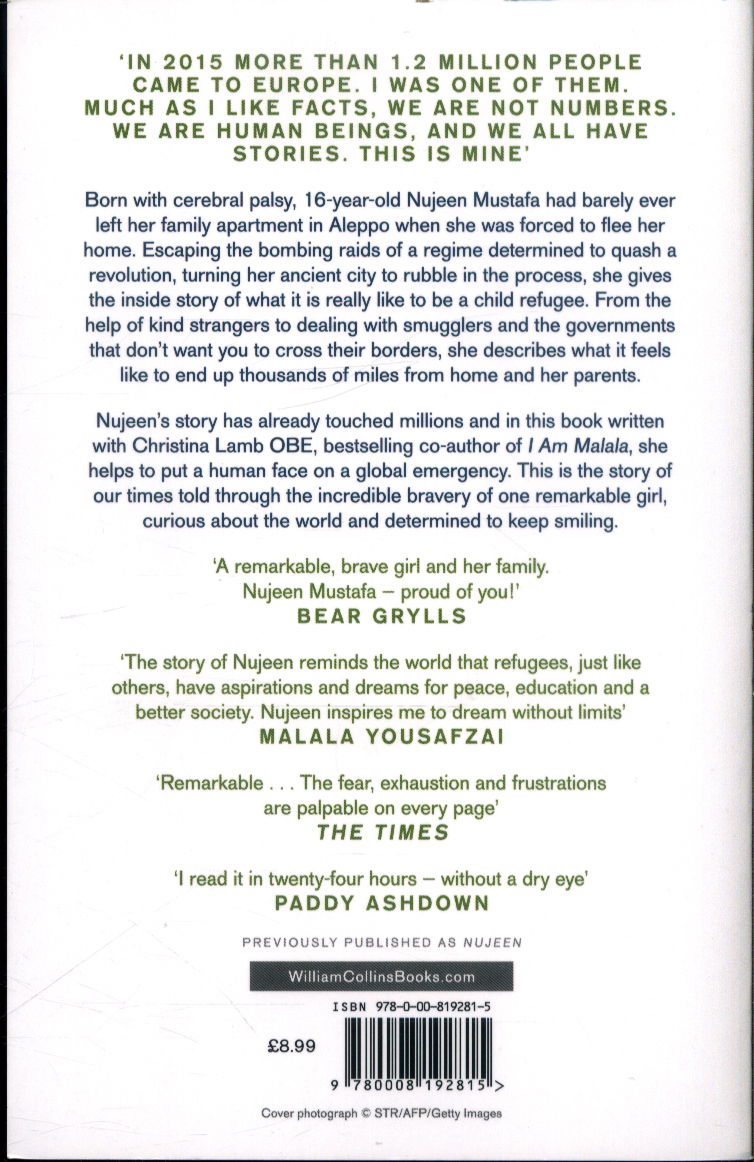 The Girl From Aleppo by Mustafa, Nujeen (9780008192815) | Browns Books