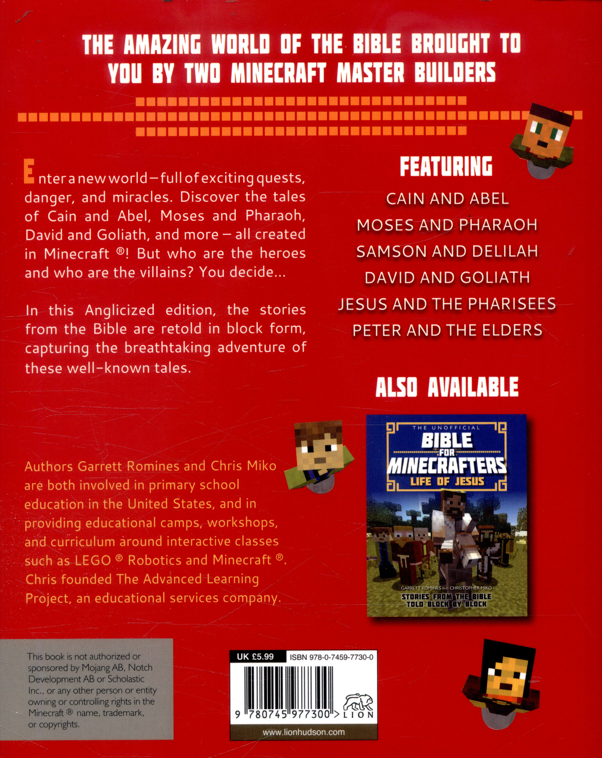 The Unofficial Bible for Minecrafters: Heroes and Villains : Stories ...