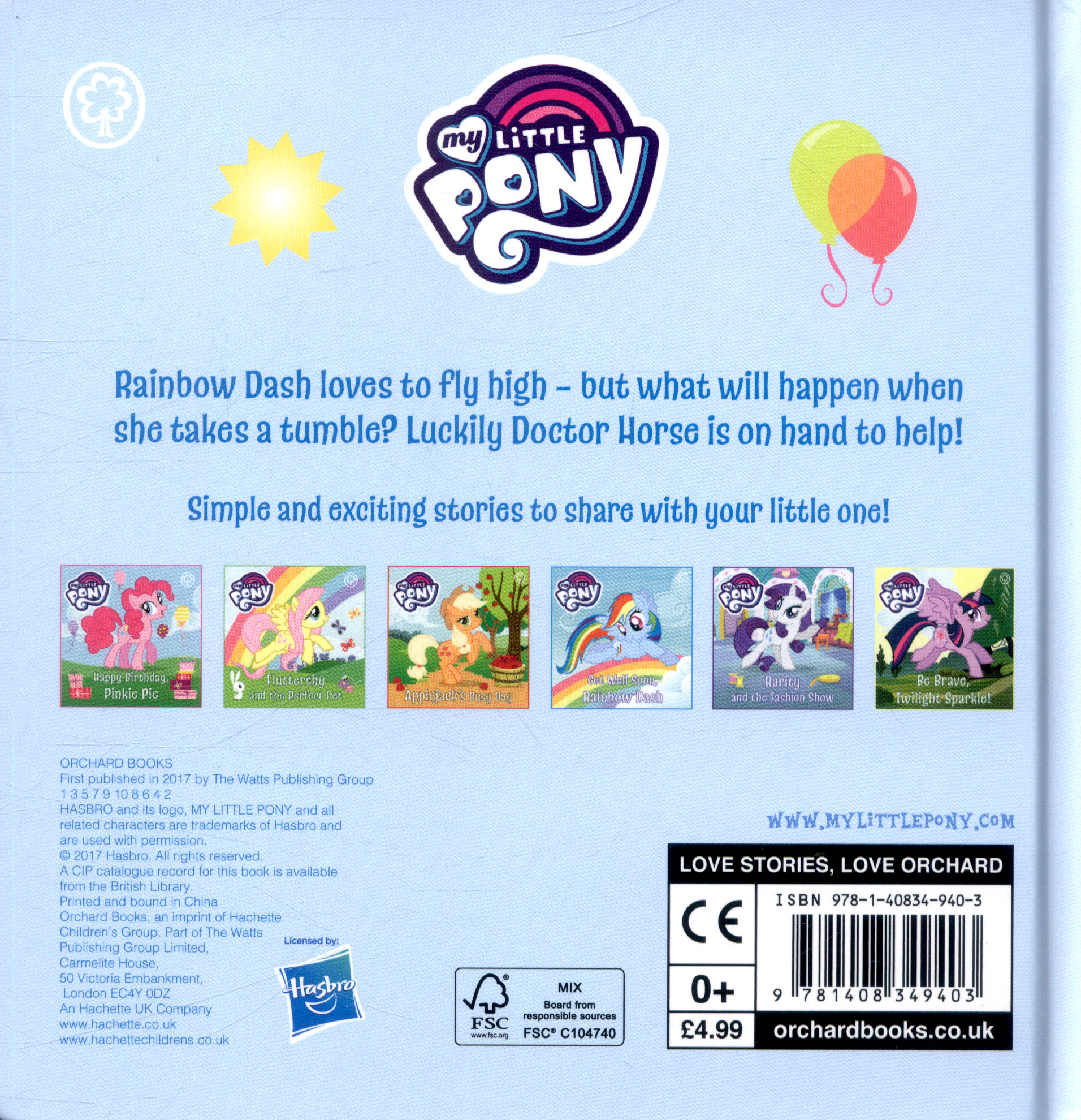 Get well soon, Rainbow Dash by My Little Pony (9781408349403) | BrownsBfS