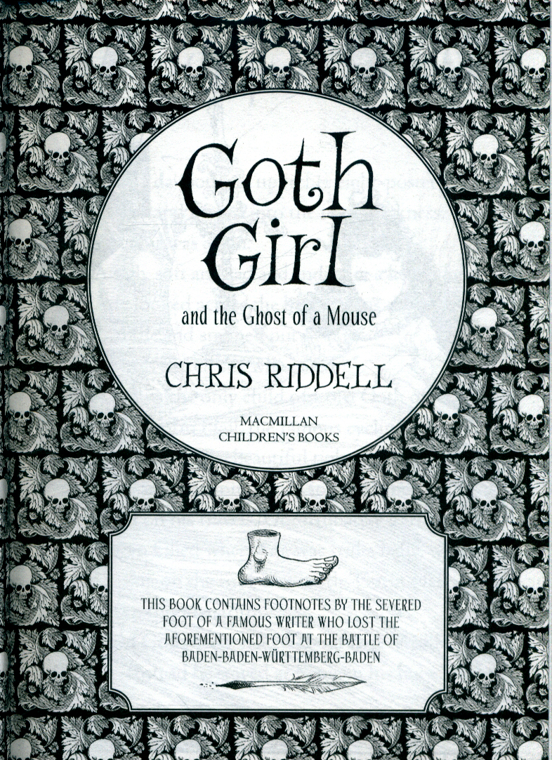 Goth Girl and the Ghost of a Mouse by Riddell, Chris (9781447201748 ...
