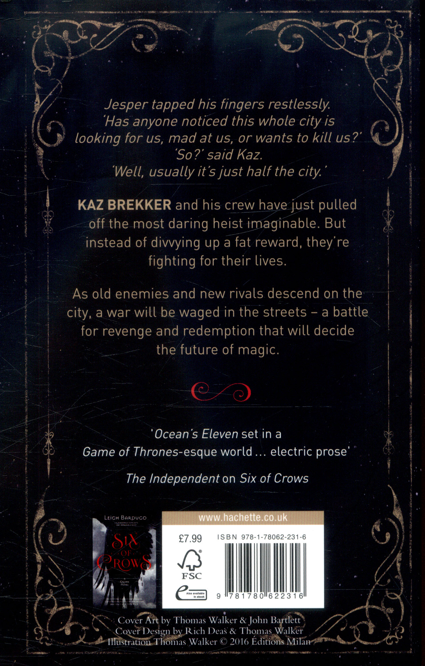 Crooked kingdom by Bardugo, Leigh (9781780622316) | BrownsBfS
