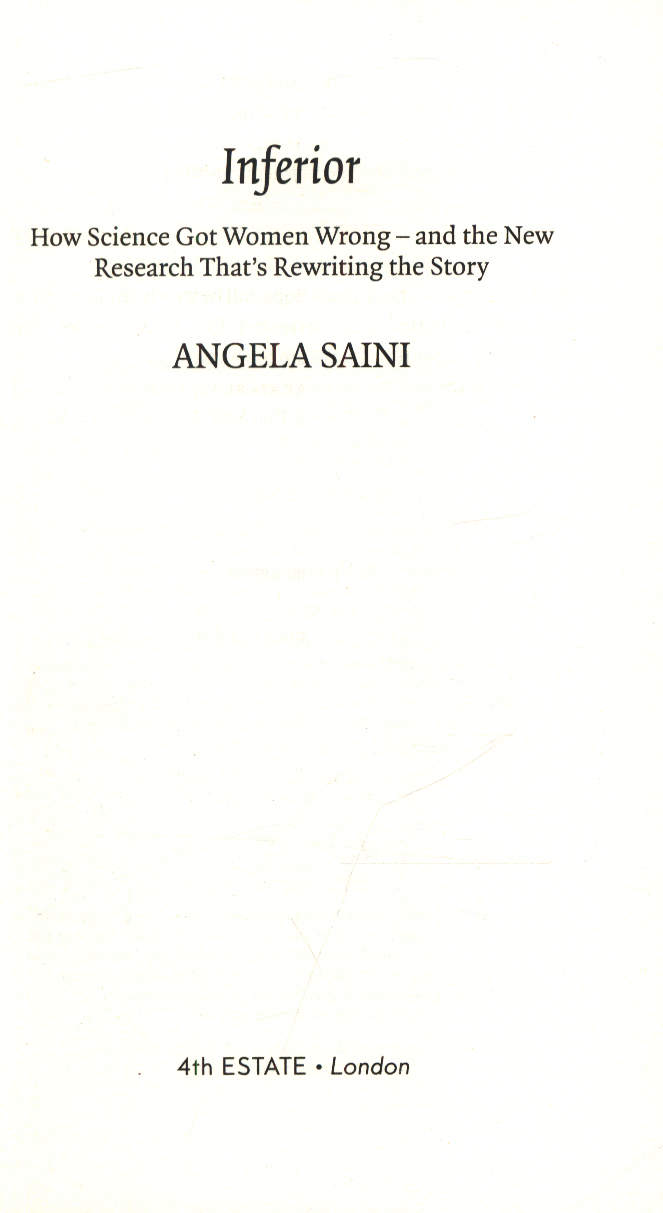 Inferior by Saini, Angela (9780008172022) | Browns Books