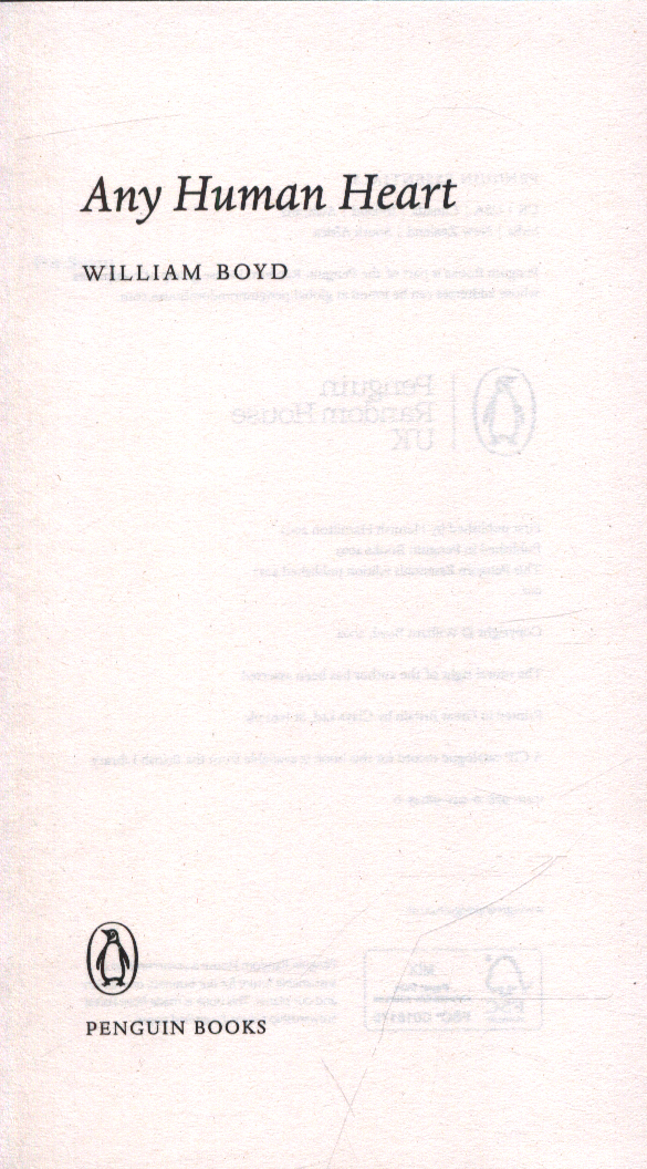 Any human heart by Boyd, William (9780241981450) | BrownsBfS