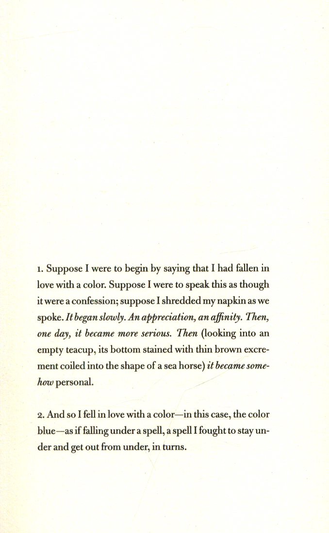 Bluets : AS SEEN ON BBC2’S BETWEEN THE COVERS