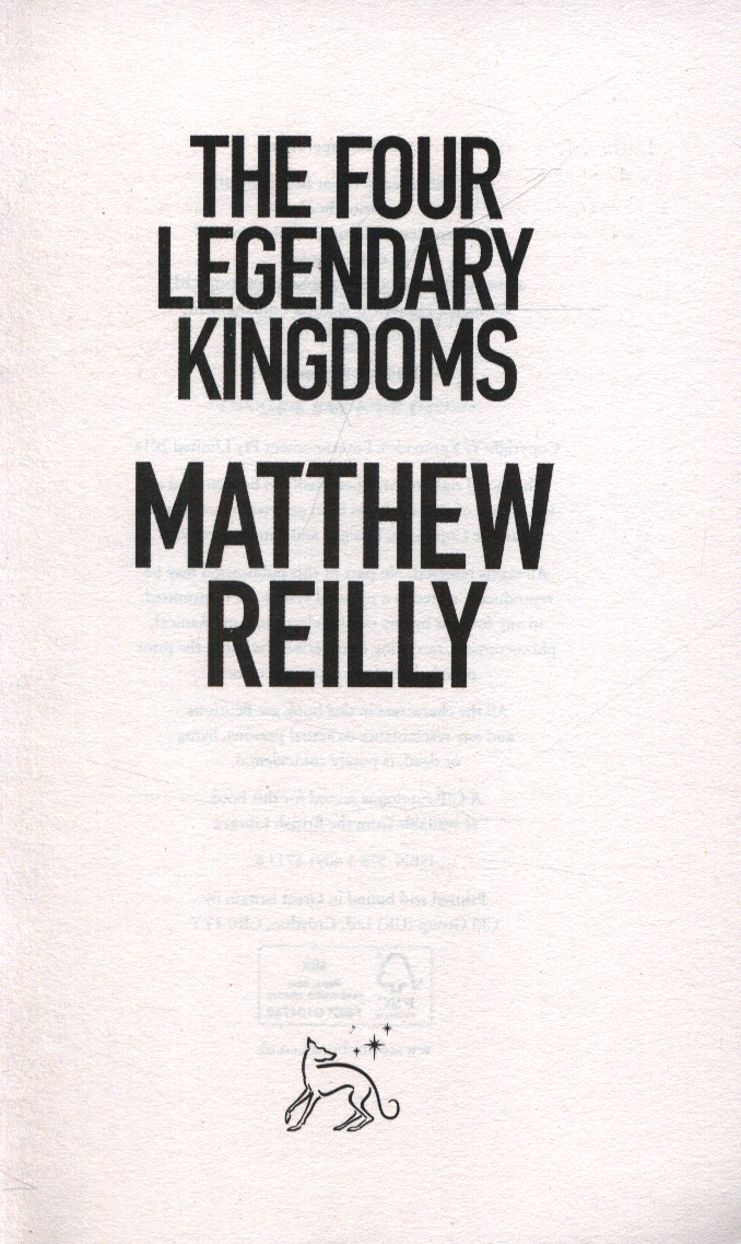 The Four Legendary Kingdoms by Reilly, Matthew (9781409167136) | Browns ...