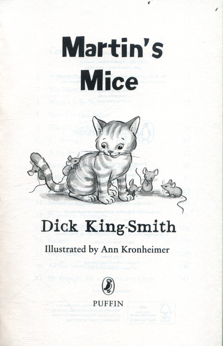 Martin's mice by King-Smith, Dick (9780141370262) | BrownsBfS