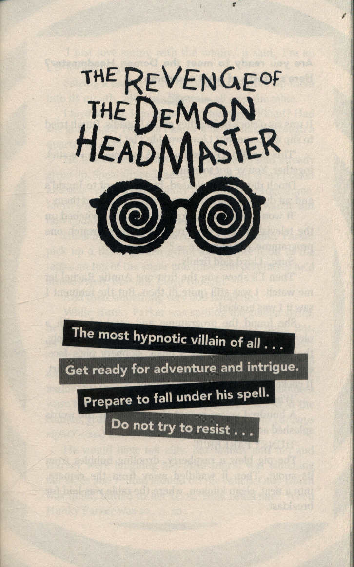 The Revenge of the Demon Headmaster by Cross, Gillian (, Dorset, UK ...