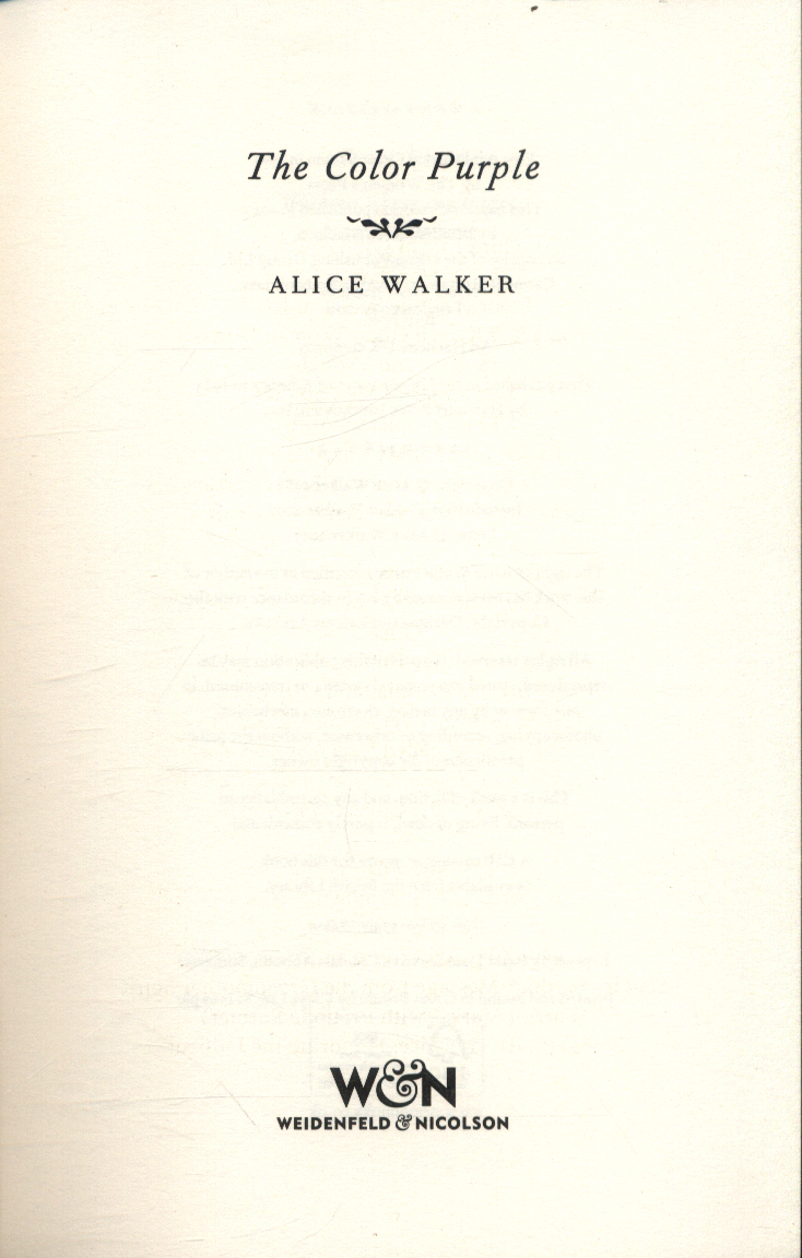 The Color Purple by Walker, Alice (9781474607254) | Browns Books