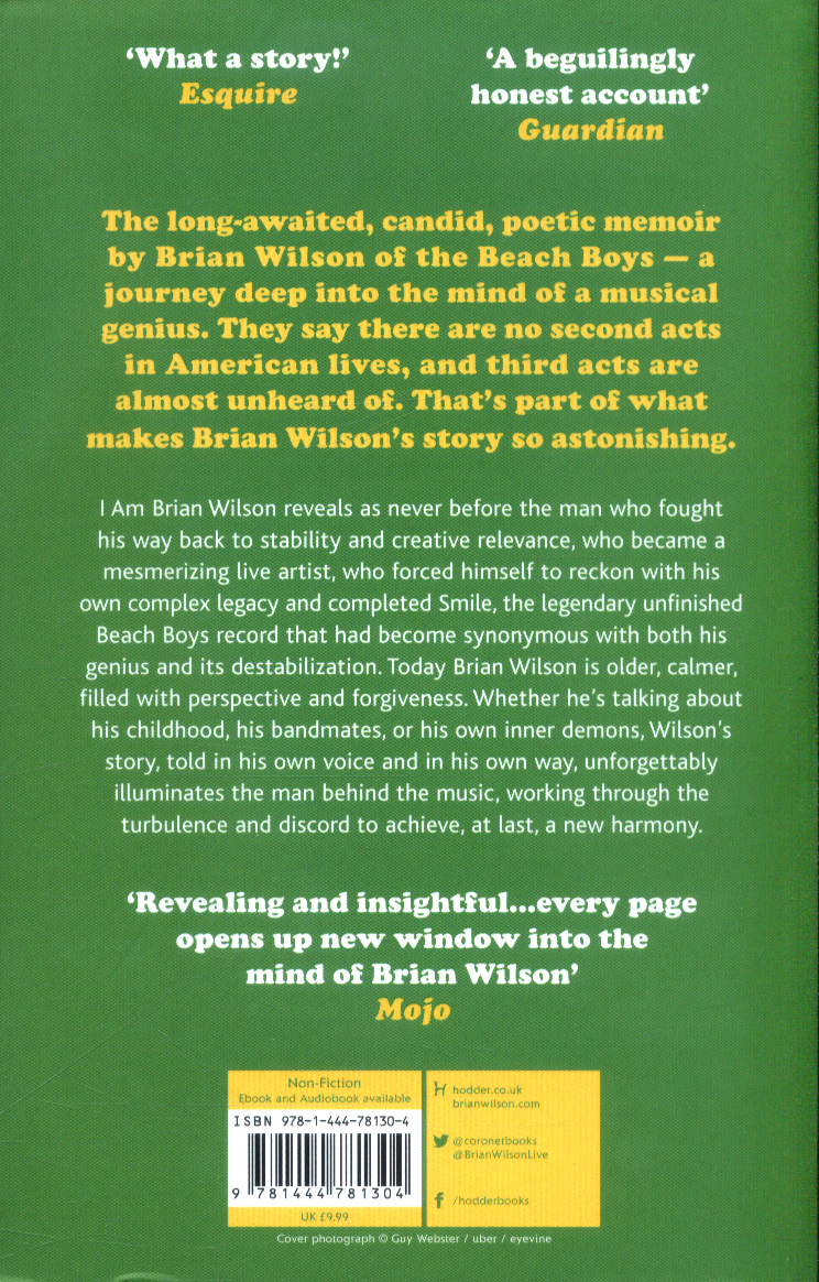 I am Brian Wilson : a memoir by Wilson, Brian (9781444781304) | BrownsBfS