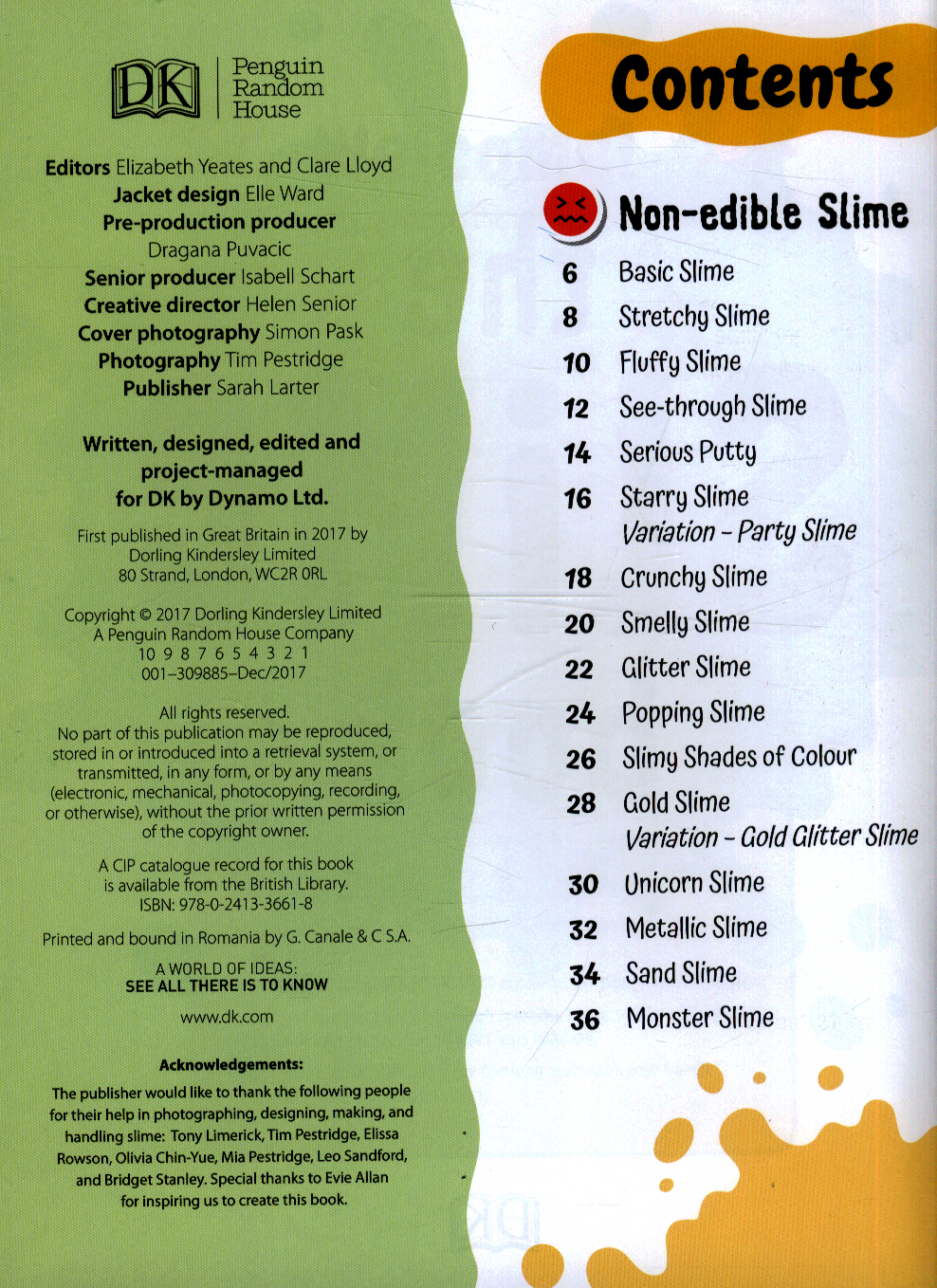 The slime book by DK (9780241336618) | BrownsBfS