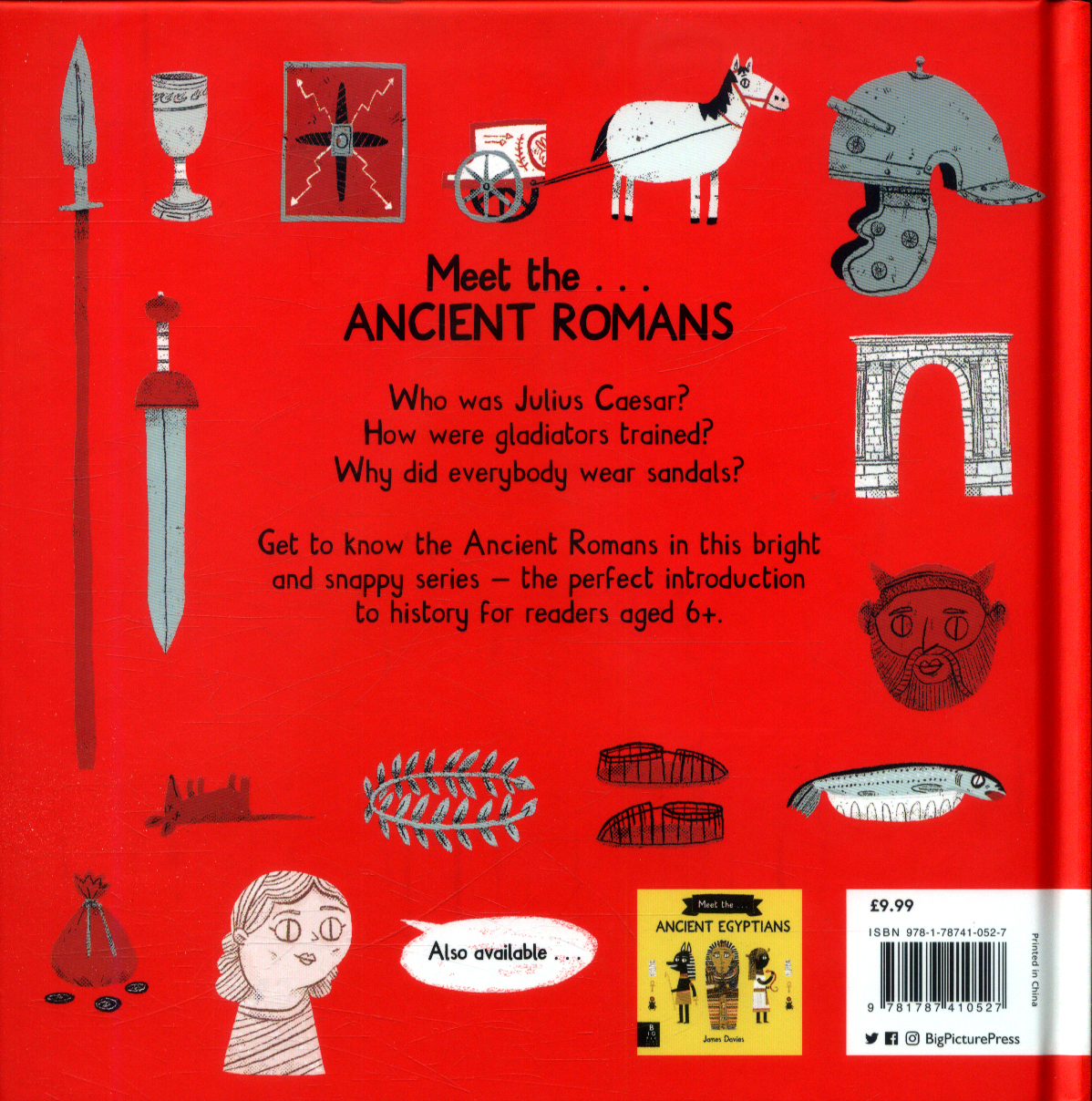 Meet the...ancient Romans by Davies, James (9781787410527) | BrownsBfS