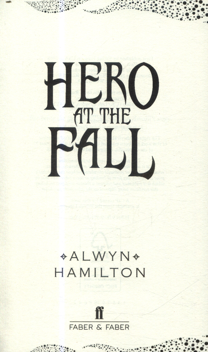 Hero at the fall by Hamilton, Alwyn (9780571325436) | BrownsBfS