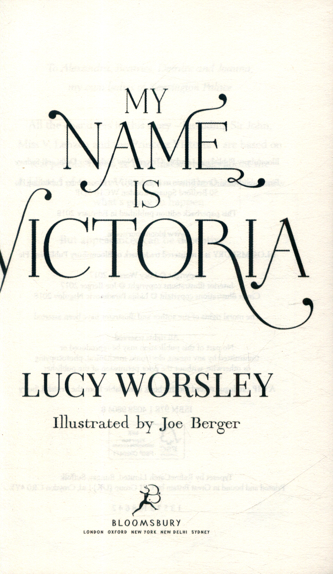 My Name Is Victoria by Worsley, Lucy (9781408898048) | Browns Books