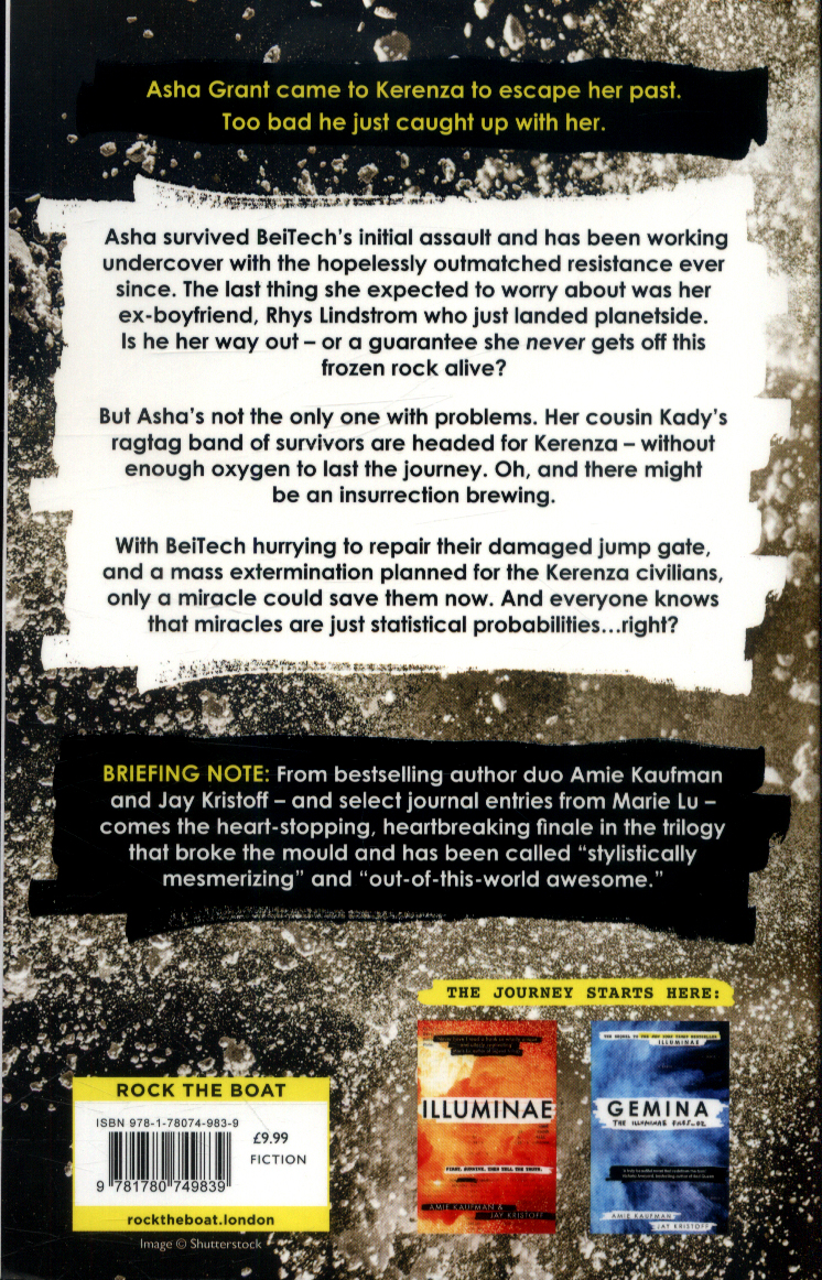 Obsidio by Kaufman, Amie (9781780749839) | Browns Books