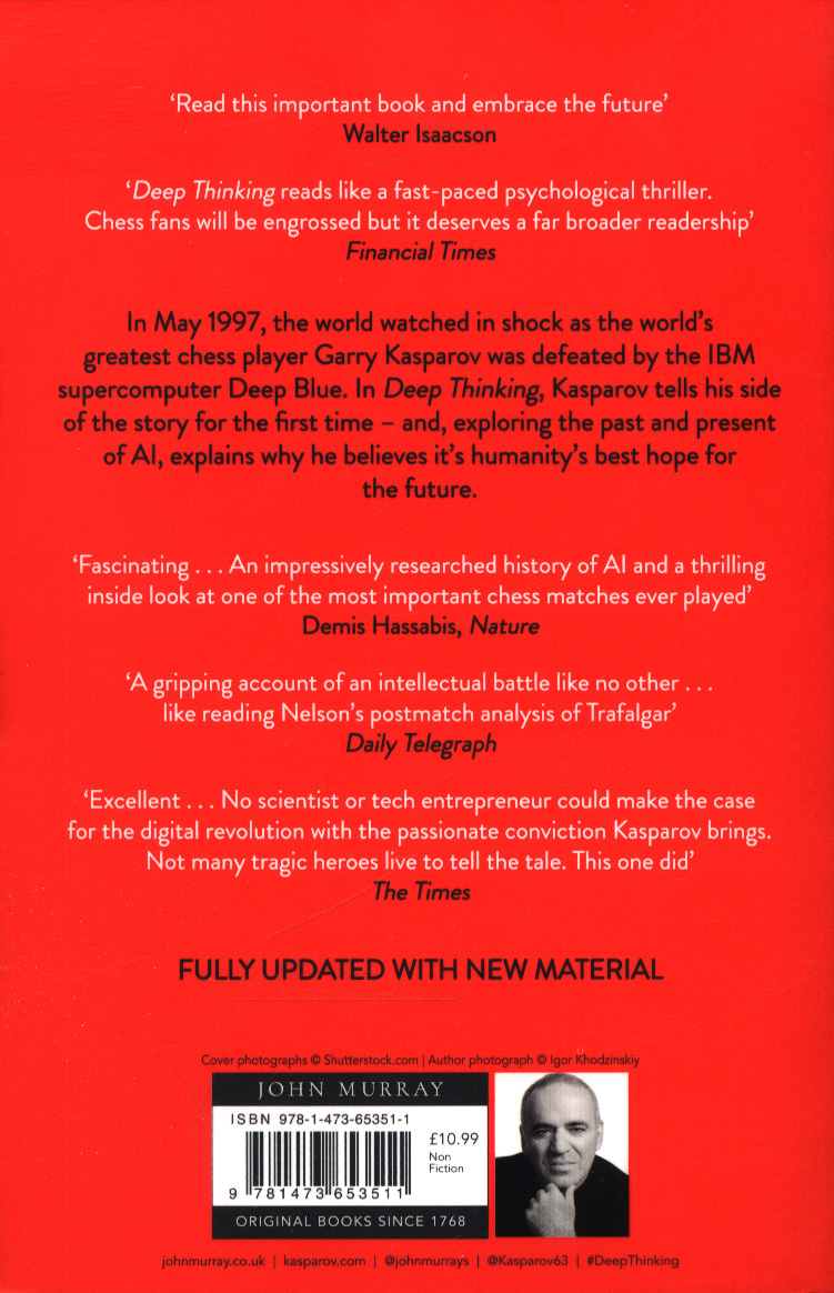Deep Thinking by Kasparov, Garry (9781473653511) | Browns Books