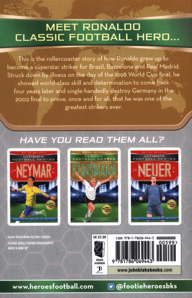 Classic Football Heroes: Ronaldo (Goal Machines 3) by Heroes, Ultimate ...