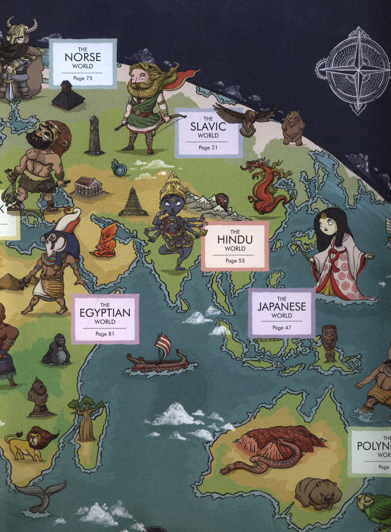 Myth atlas : maps and monsters, heroes and gods from twelve ...