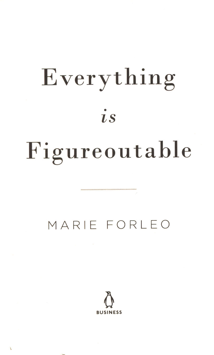 Everything is figureoutable by Forleo, Marie (9780241341032) | BrownsBfS