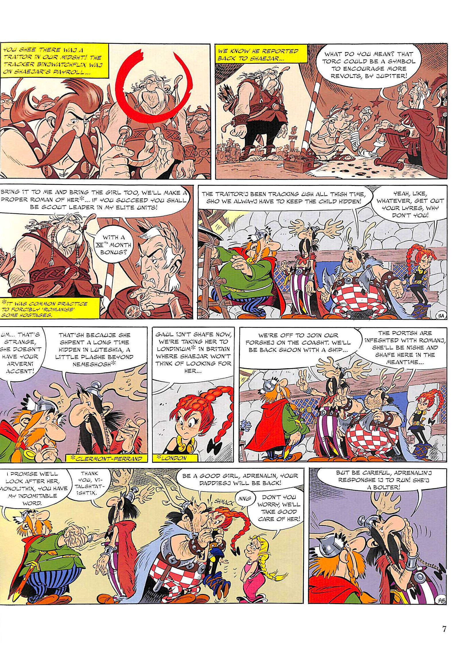 Asterix and the chieftain's daughter