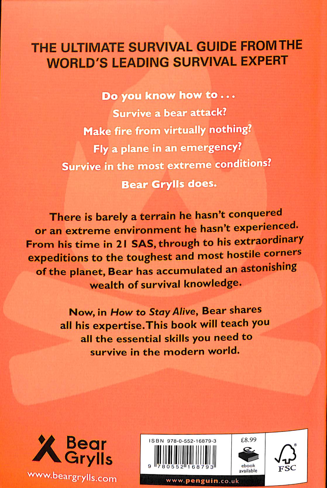 How to Stay Alive by Grylls, Bear (9780552168793) | Browns Books