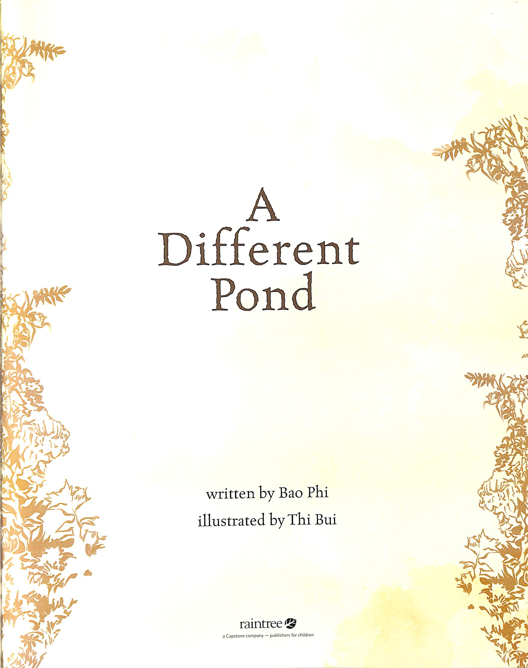 A different pond by Phi, Bao (9781474791144) | BrownsBfS