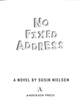 No Fixed Address by Nielsen, Susin (9781783448326) | Browns Books
